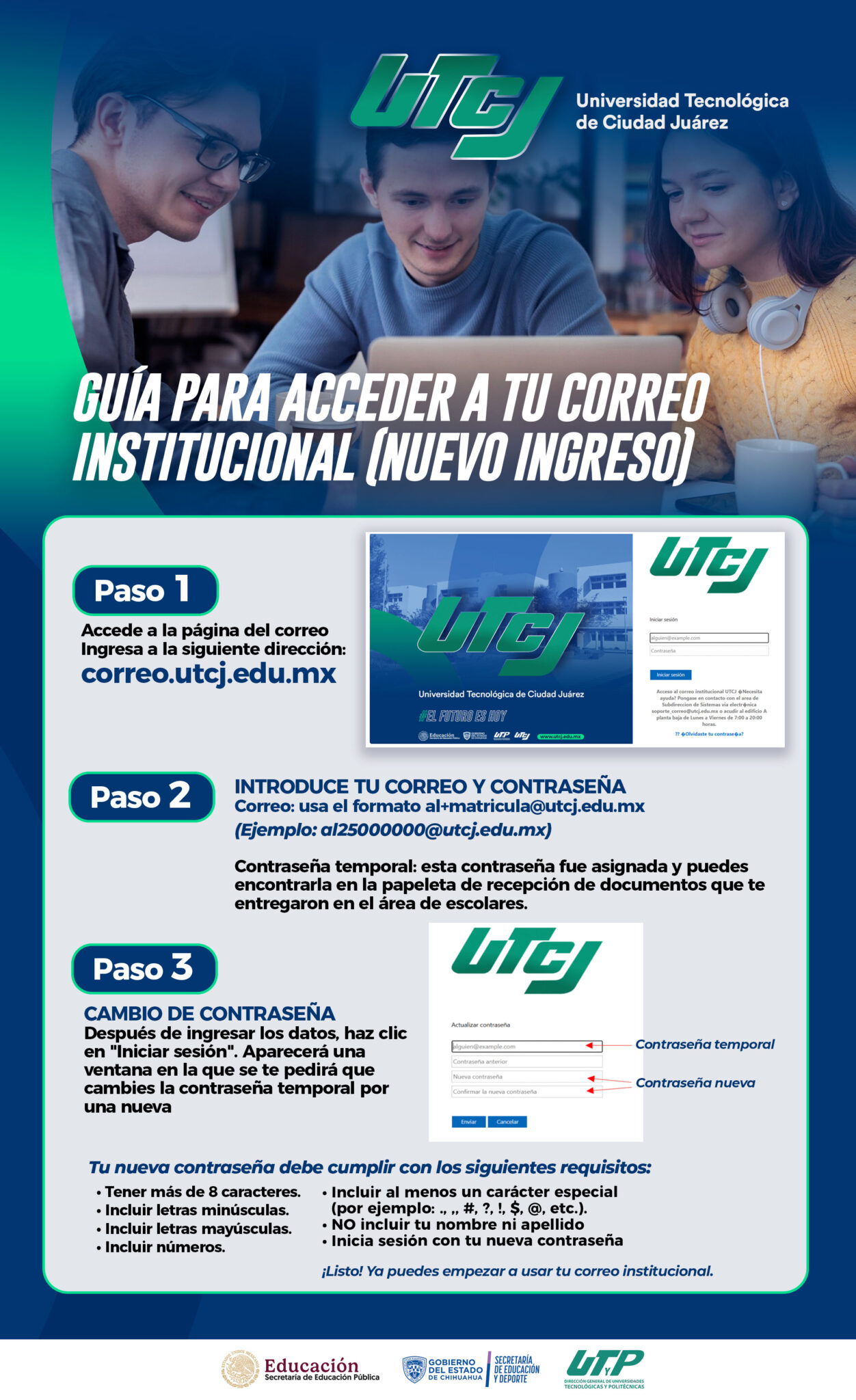 Guía para acceder a tu correo institucional (Nuevo Ingreso ...